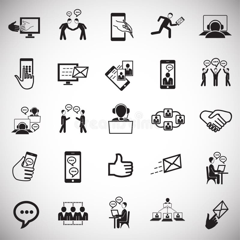 Social Network and Connections on White Background Stock Vector ...