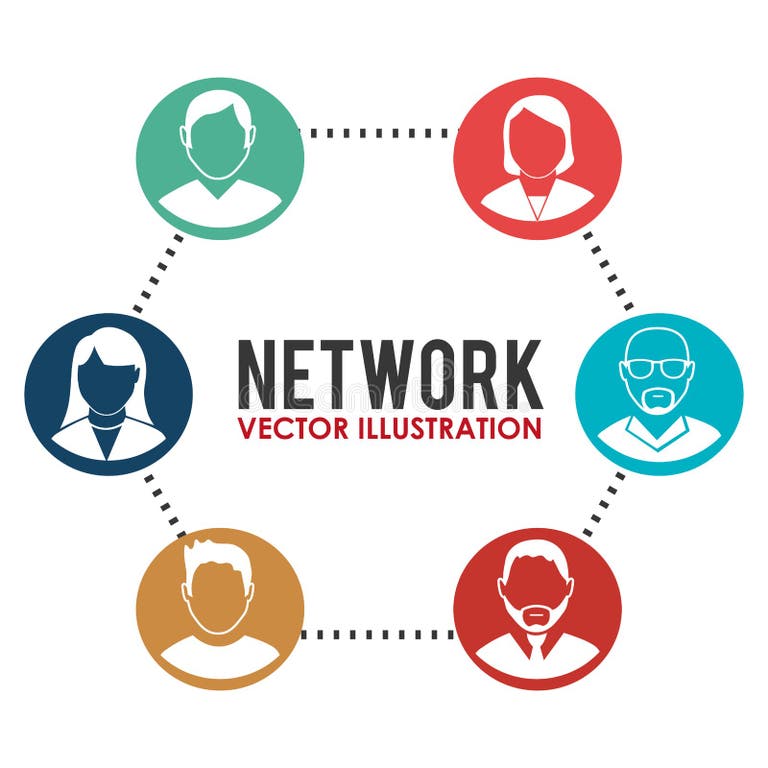 Social Network Design, Vector Illustration. Stock Vector - Illustration ...