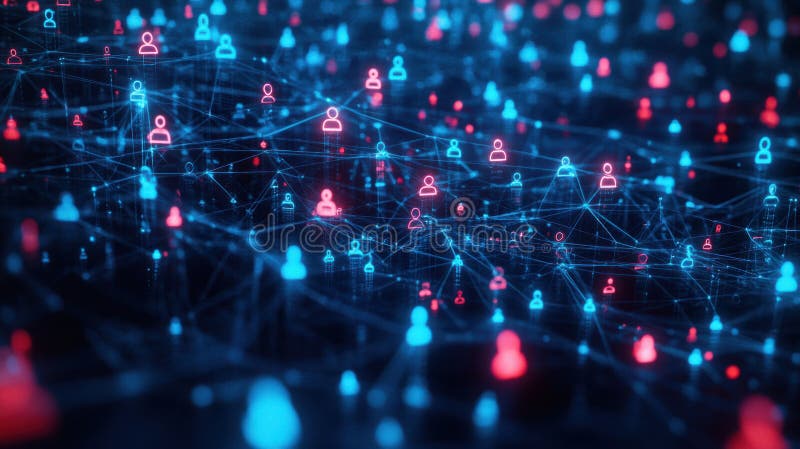 Social Network Diagram, Visual Representation of a Social Network ...