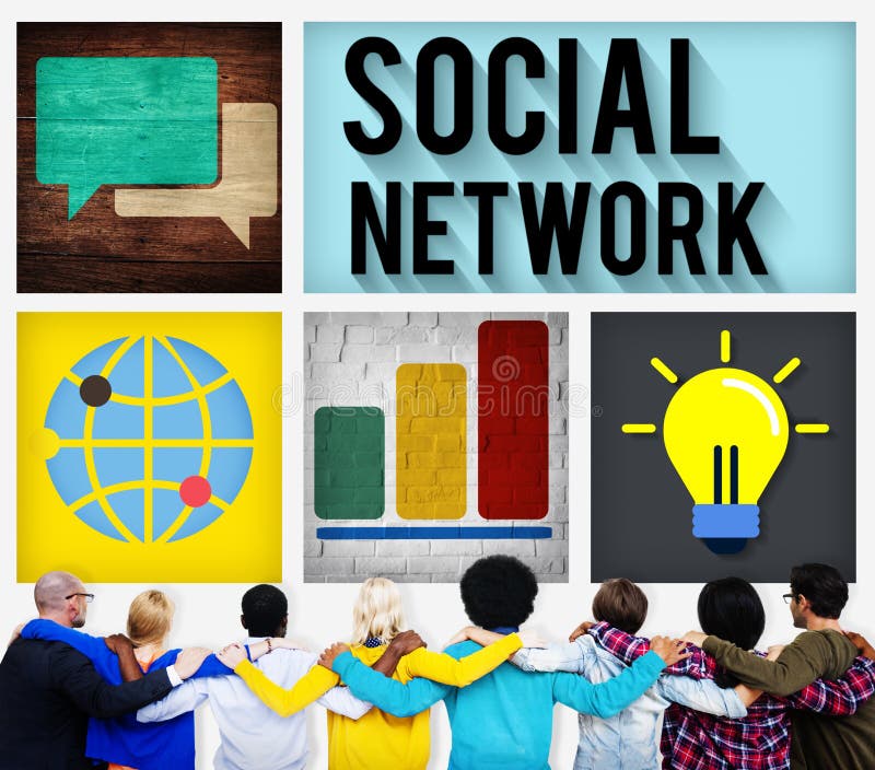 Social Network Global Communications Technology Connection Conce Stock ...