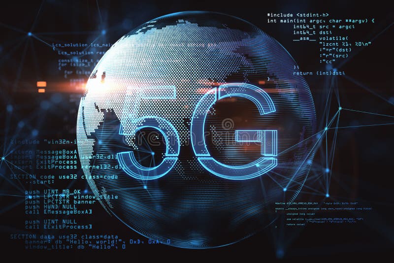 Social Network and Global Wireless Connection Concept with Digital 5g ...