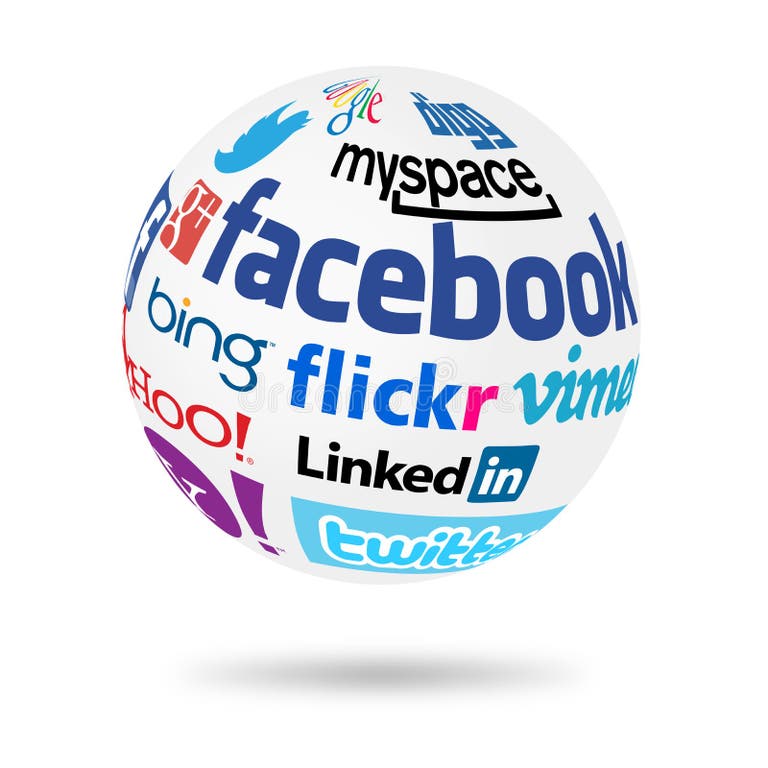 Social Media Names Stock Illustrations – 267 Social Media Names Stock ...