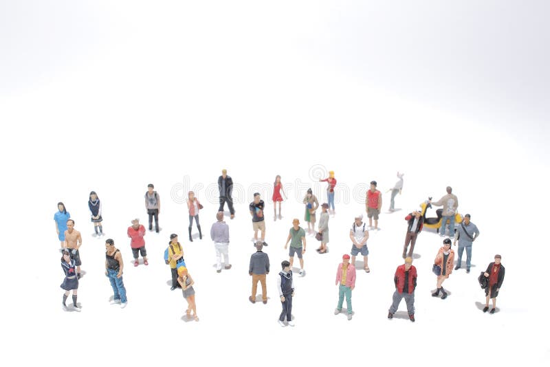 Social Network, the Group of Many Figure People Stock Photo - Image of ...