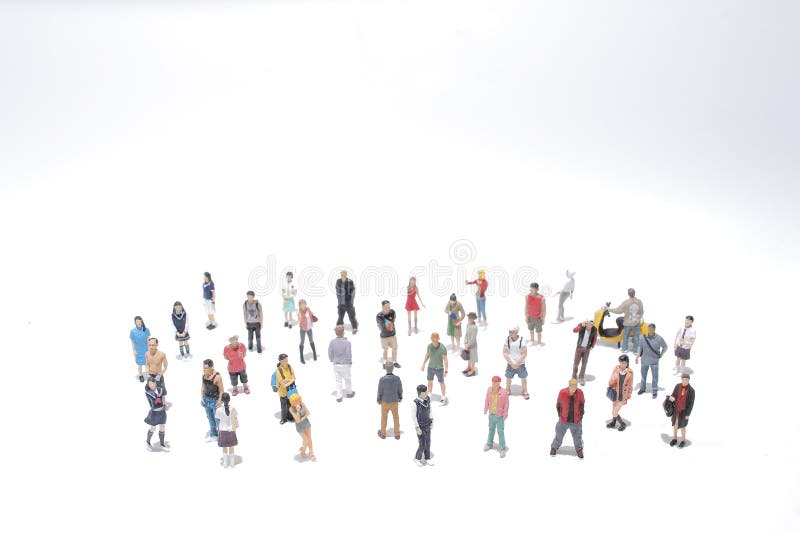 Social Network, the Group of Many Figure People Stock Image - Image of ...