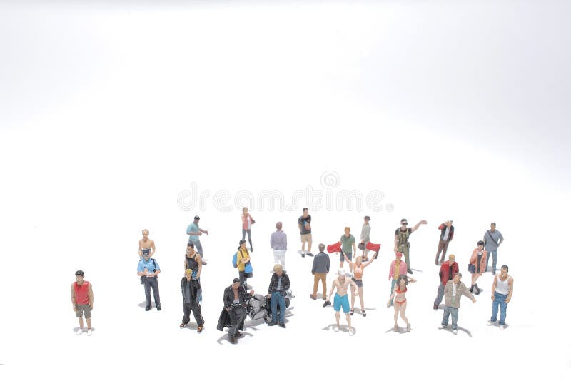 Social Network, the Group of Many Figure People Stock Photo - Image of ...