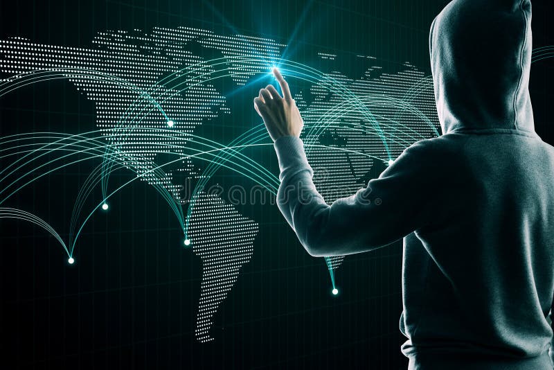 Social Network And Hacking Concept Stock Photo - Image of artificial ...