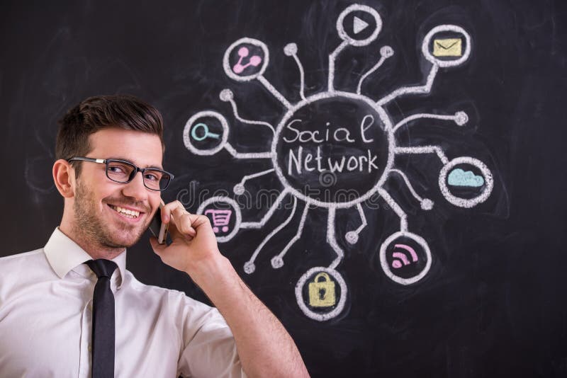 Social network stock image. Image of adult, commerce - 50139233