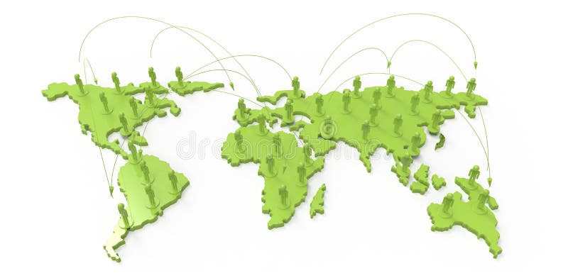 Social Network Human 3d World Map Stock Illustrations – 906 Social ...