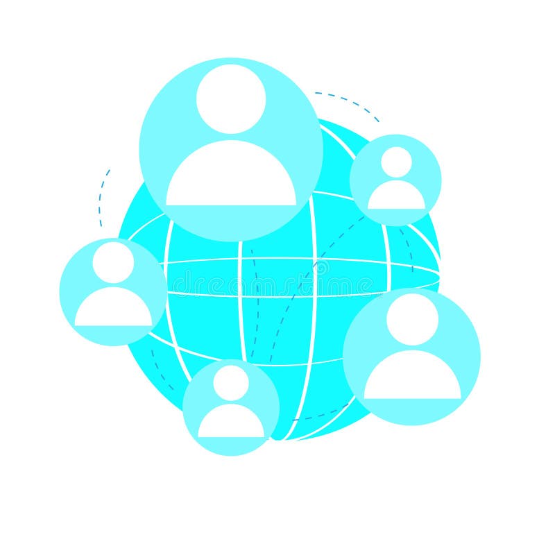 Social network icon stock vector. Illustration of community - 137546827