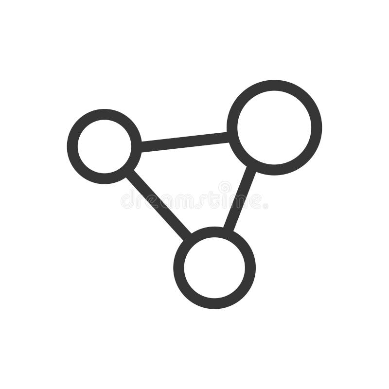 Social Network Icon. Network Connection. Cooperation and Communication ...