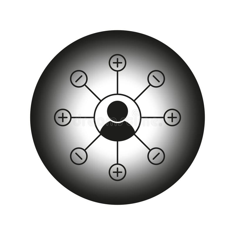 Social Network Icon. User Interaction Symbol. Connection Structure ...