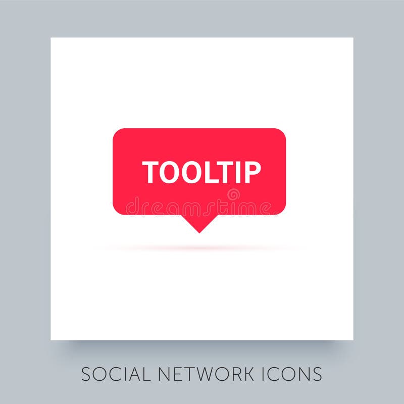 Social Network App Icon. UX UI Design Tooltip Element. Instagram ...