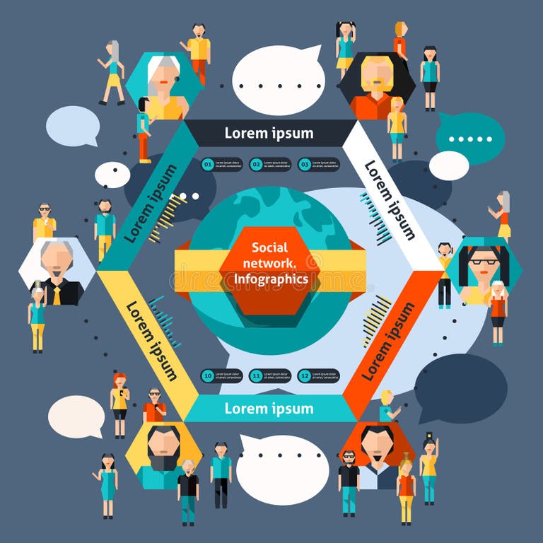 Information Communication Technology Infographics Stock Illustrations ...