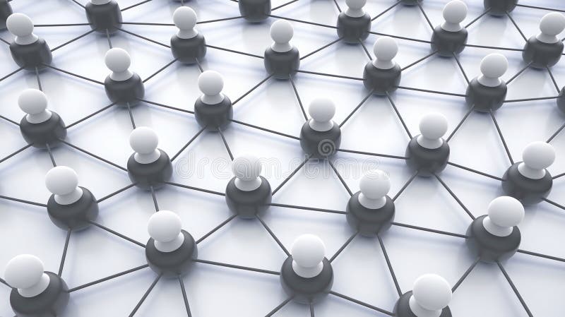 Social Network of Interconnected Abstract People Figures Symbolizing ... Social Network of Interconnected Abstract People Figures Symbolizing ...
