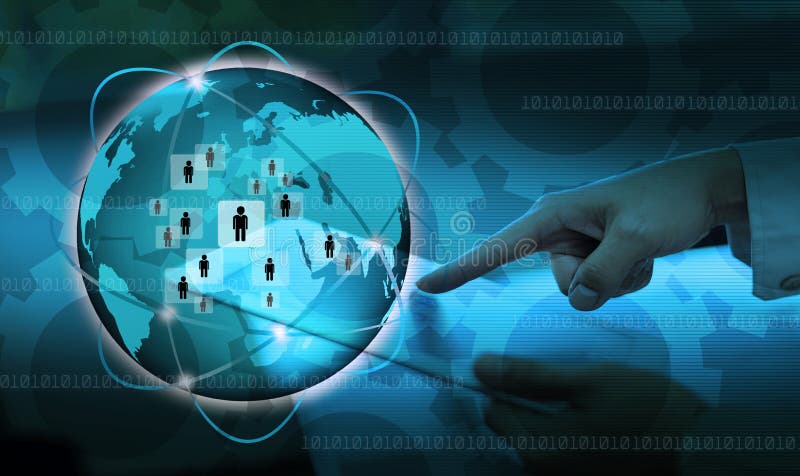 The Social Network ,Internet Concept Stock Illustration - Illustration ...