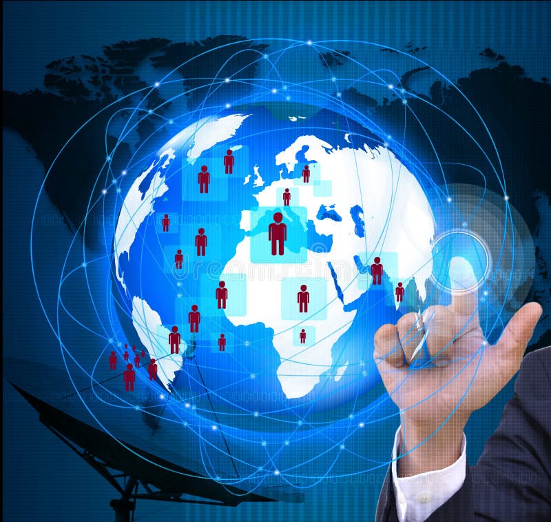Internet and Telecommunication Stock Photo - Image of global, computing ...