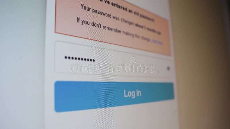 Sign in Social Network Email Blurred Password Protected Forgotten Shot ...