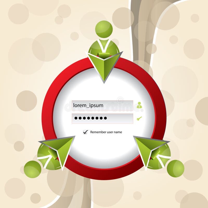 Green Login Screen Dotted Background Stock Illustrations – 2 Green ...