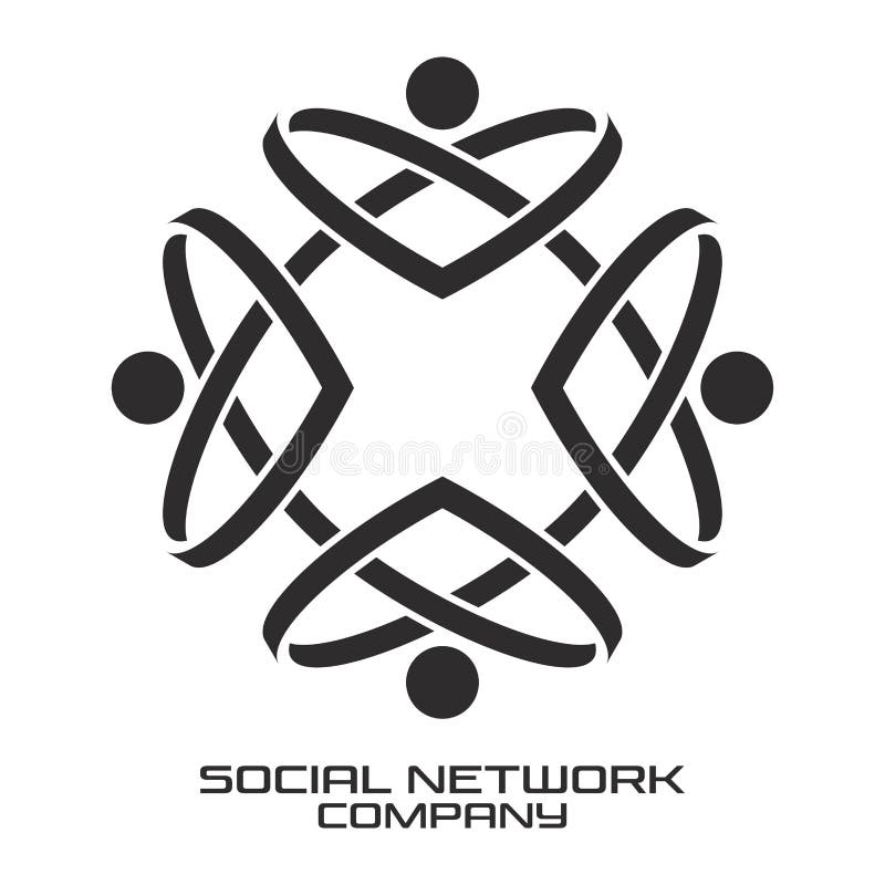 Social Network Logo. Vector Illustration. Stock Vector - Illustration ...