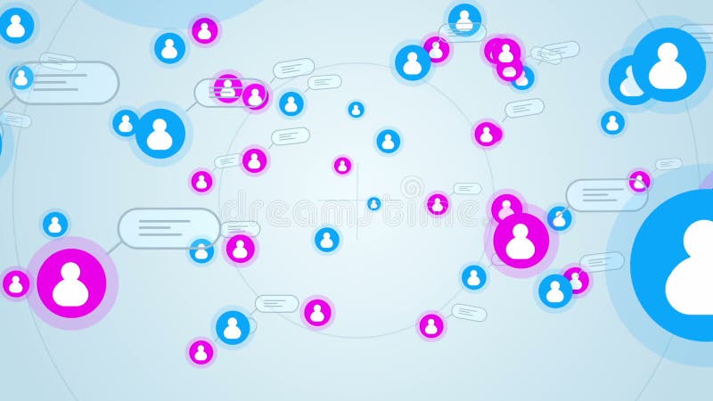 Social Network Loop Media Concept Skype Stock Footage - Video of ...