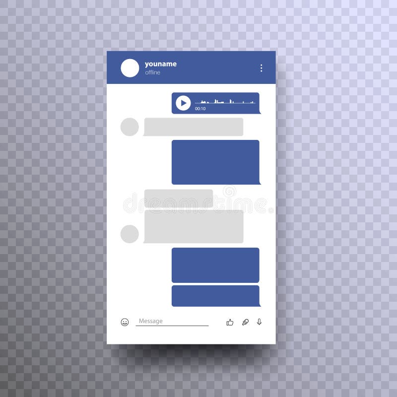 Set of Social Network Photo, Post Frames Stock Vector - Illustration of ...