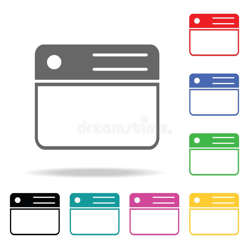 Social Network Notifications Contacts Icon. Elements in Multi Colored ...