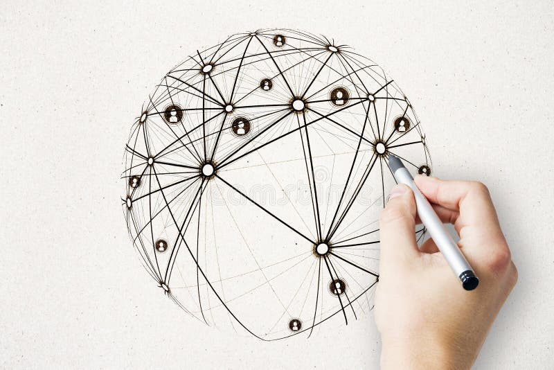 Social Network and Pattern Concept Stock Image - Image of organization ...