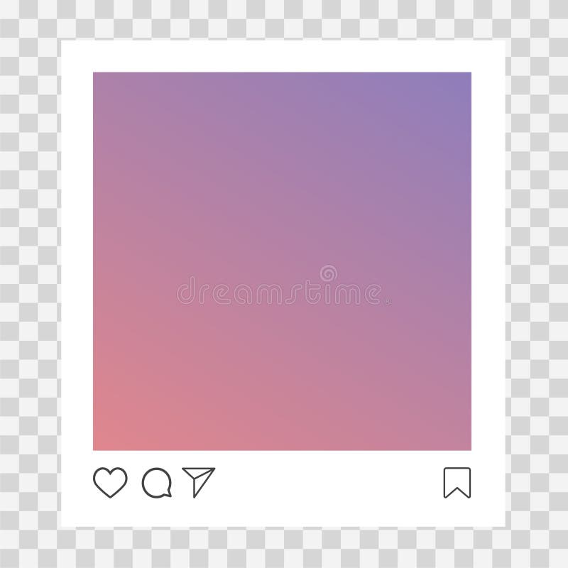 Social Network Photo Frame. Post Template Framework. Insert Your ...