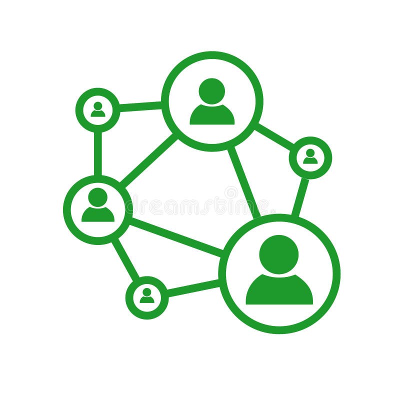 Social Network Sign on White Background. Vector Illustration Stock ...