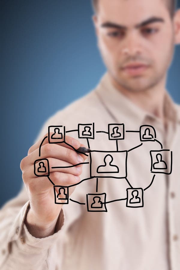 Social network structure stock image. Image of connect - 24103263