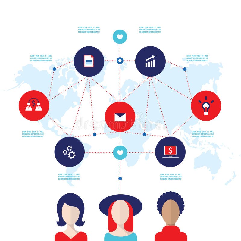 Social Network and Teamwork Successful Business Concept Stock ...