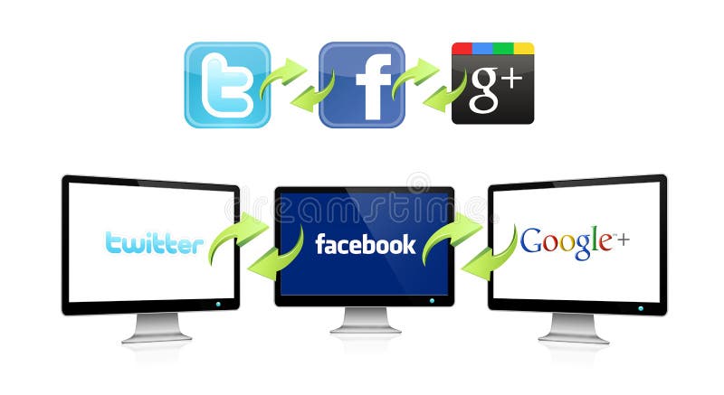 Social technology on Apple editorial image. Illustration of editorial ...