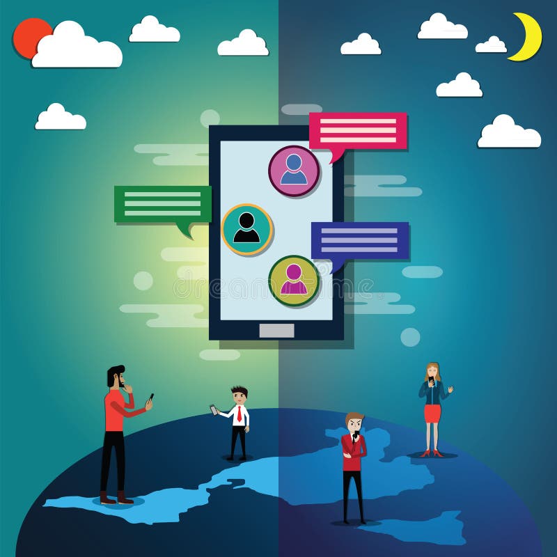 Social Network Technology,Day and Night Chatting Around the World ...