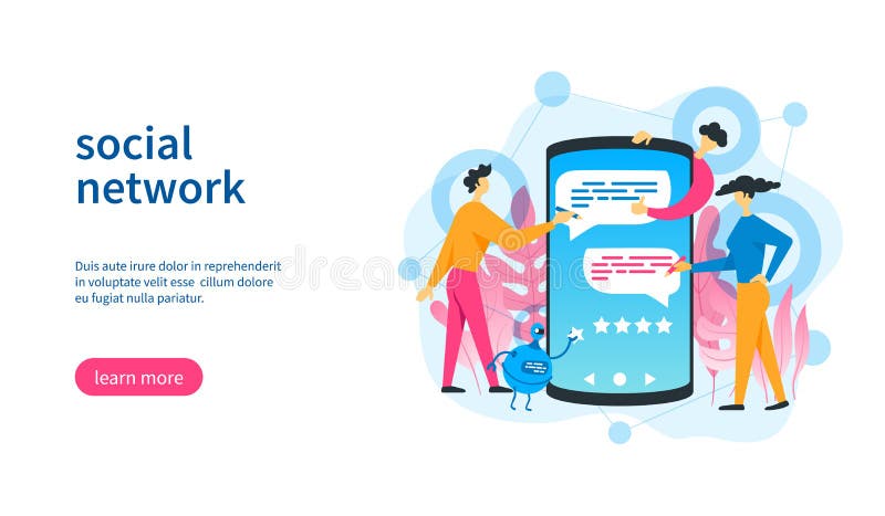 Social network template stock vector. Illustration of infographics ...