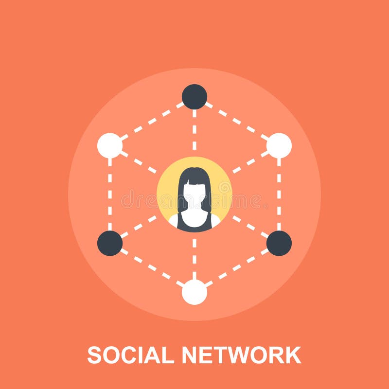 Social Network Vector Illustration Concept Stock Vector - Illustration ...