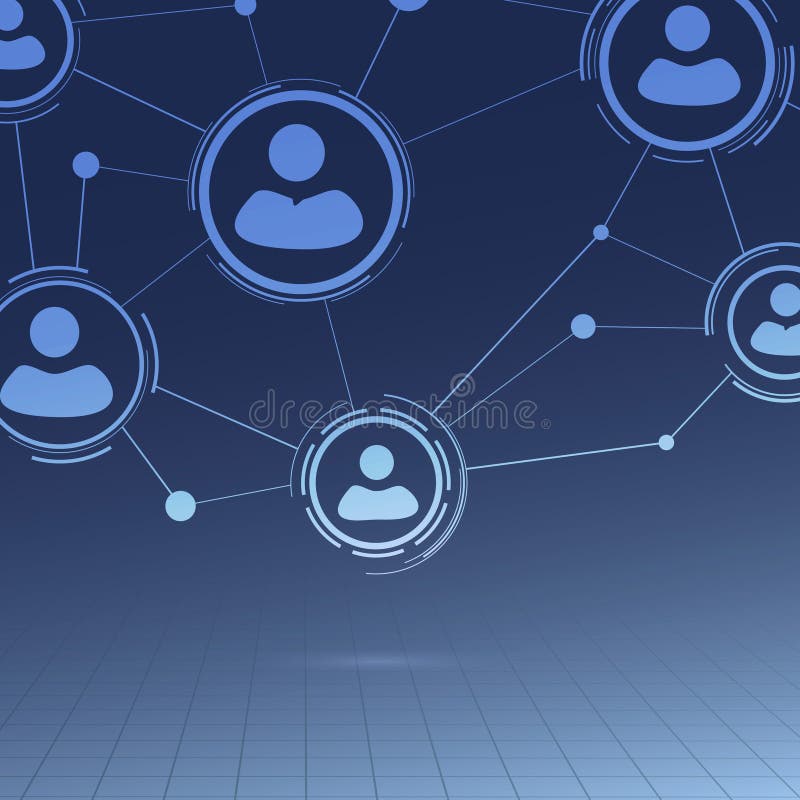 Social Networking Abstract Geometrical Background Stock Vector ...