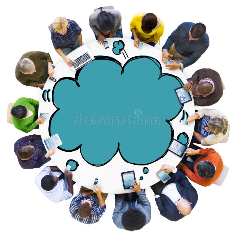 Social Networking Communication Technology Speech Bubble Concept Stock ...