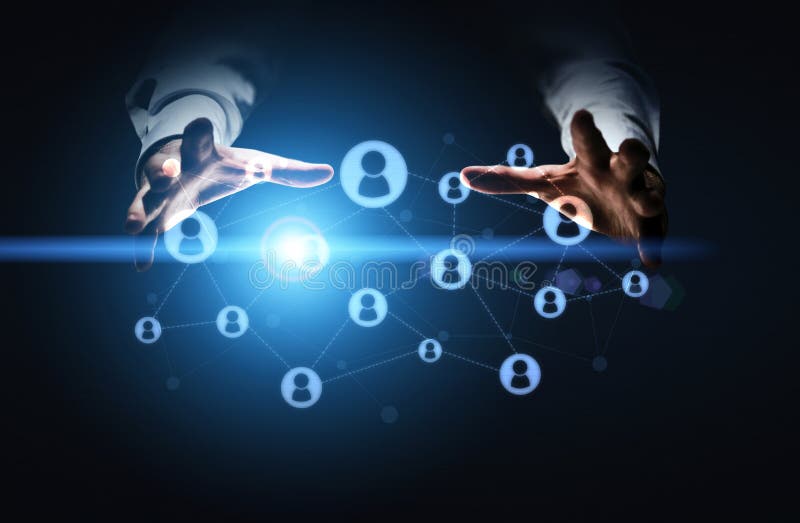 Social networking stock illustration. Illustration of connection - 71741828