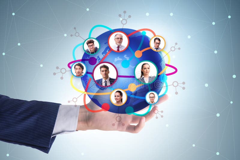 Social Networking Concept with People Stock Image - Image of blog, male ...