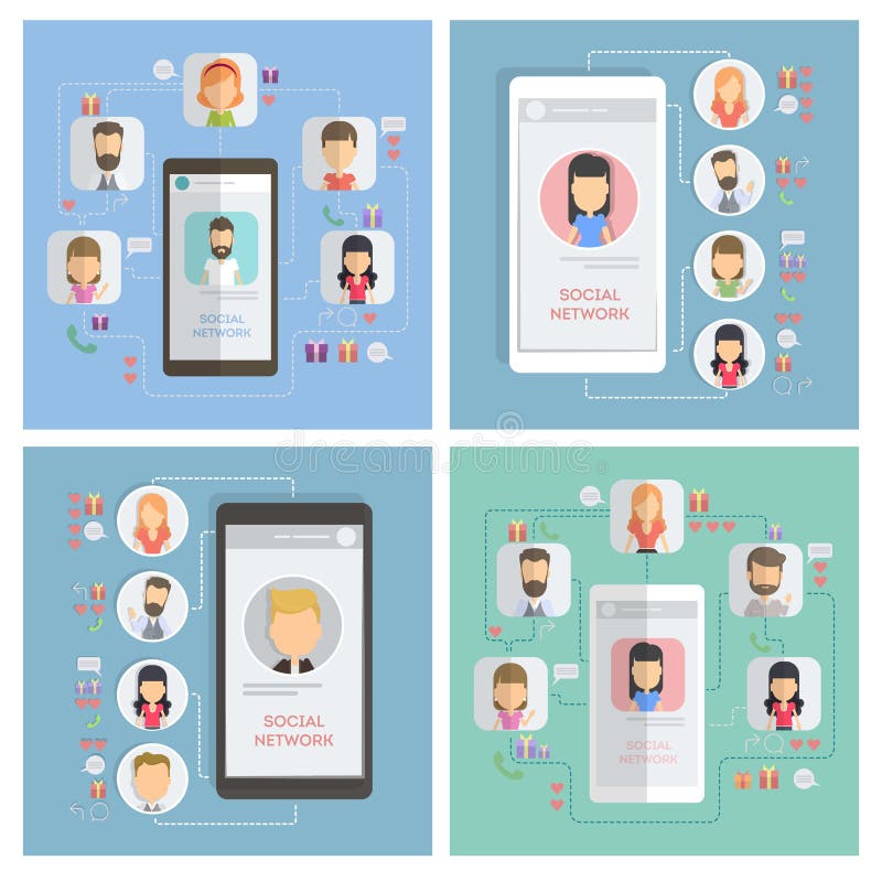 Connections Cute Stock Illustrations – 181 Connections Cute Stock ...