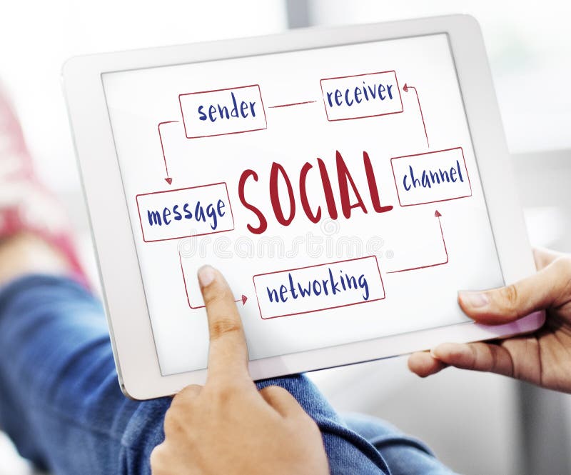 Social Networking Connection Concept Stock Image - Image of ...