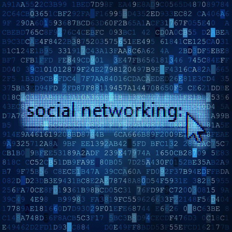Social Networking Digital Media Background Stock Photo - Image of blue ...
