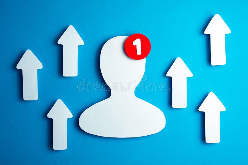 Social Networking Follower Icon Counter Notification Stock Photo ...