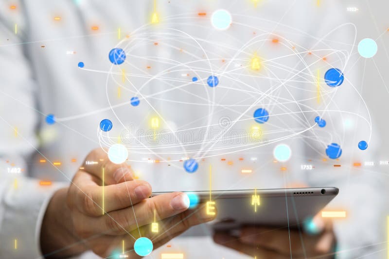 A Social Networking Illustration Team Group Stock Image - Image of ...