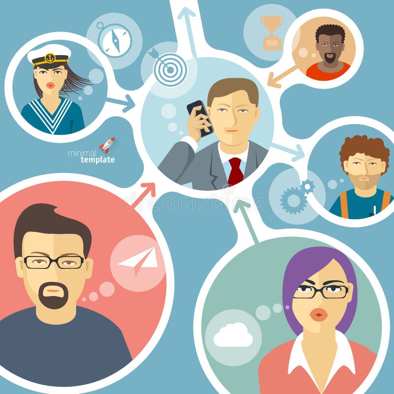 Networking infographics stock vector. Illustration of graphic - 100050937