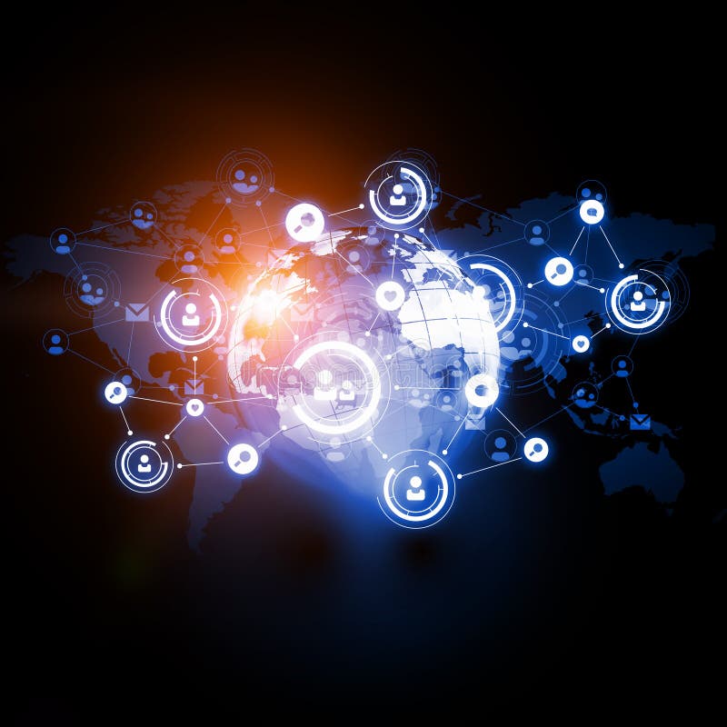 Social networking scheme stock photo. Image of blue, colorful - 73022268