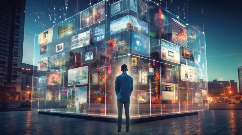 Social Networking Services, Streaming Videos. the Image Signifies the ...