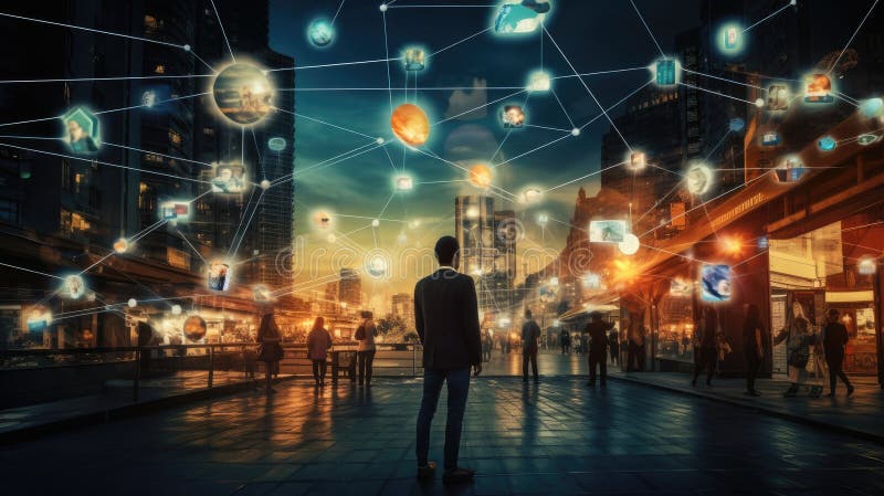 Social Networking Services, Streaming Videos. the Image Signifies the ...