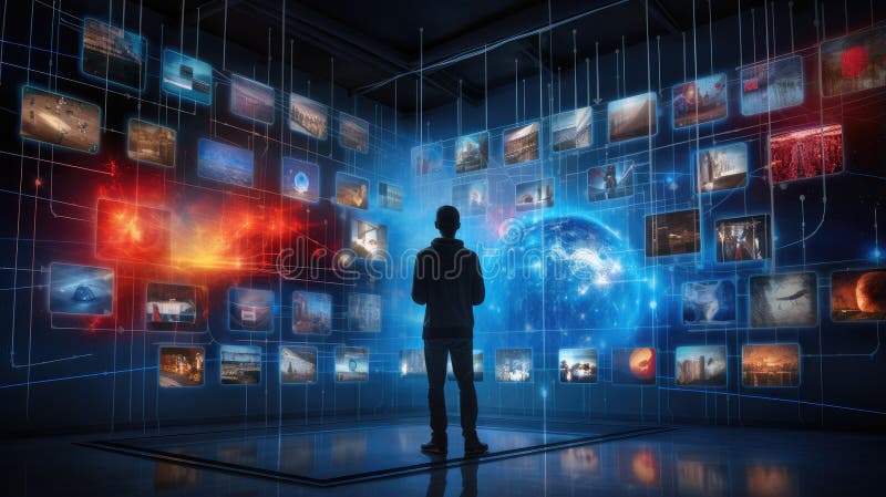 Social Networking Services, Streaming Videos. the Image Signifies the ...