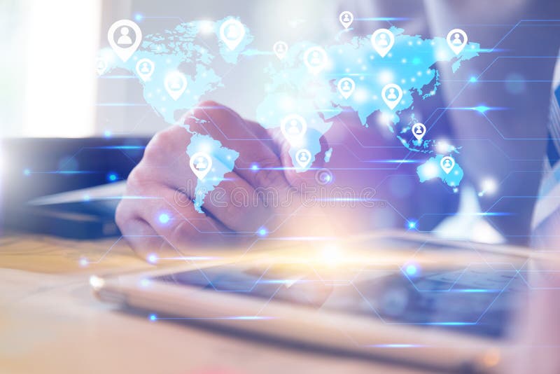 Social Networking Technology Concept Stock Photo - Image of commerce ...